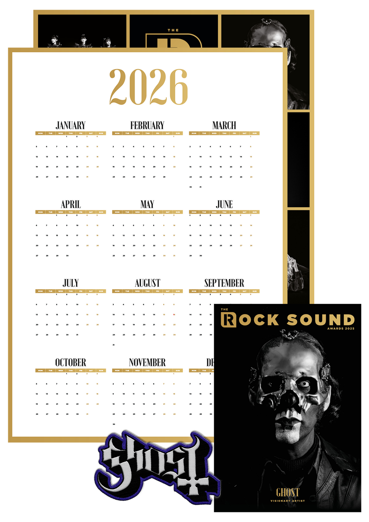 Issue #317 (Awards 2025 - Ghost): Mag, Calendar + Patch – Rock Sound