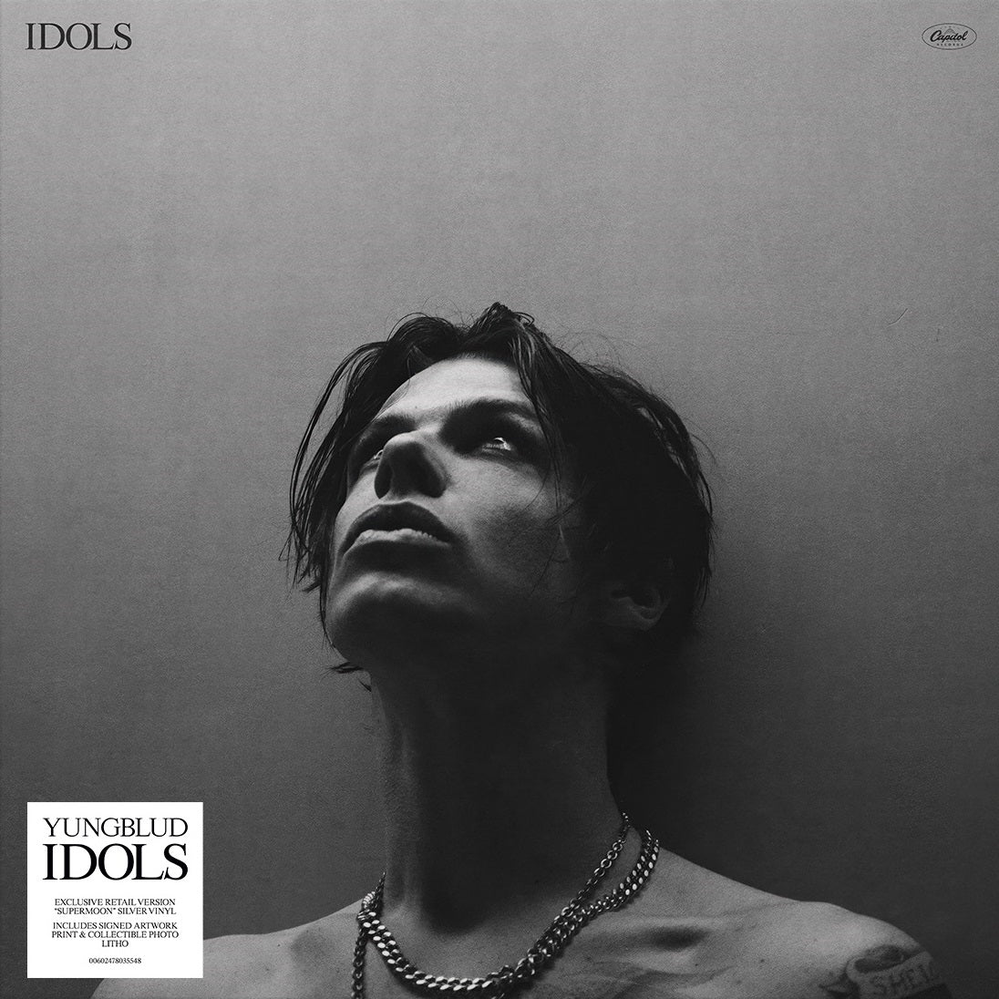YUNGBLUD - Idols: Limited 'Supermoon' Silver Vinyl LP (w/ Signed Insert ...